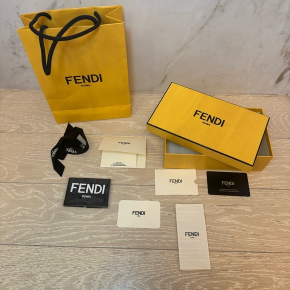 Fendi | Other | Authentic Fendi Gift Box Gift Bag Set | Poshmark